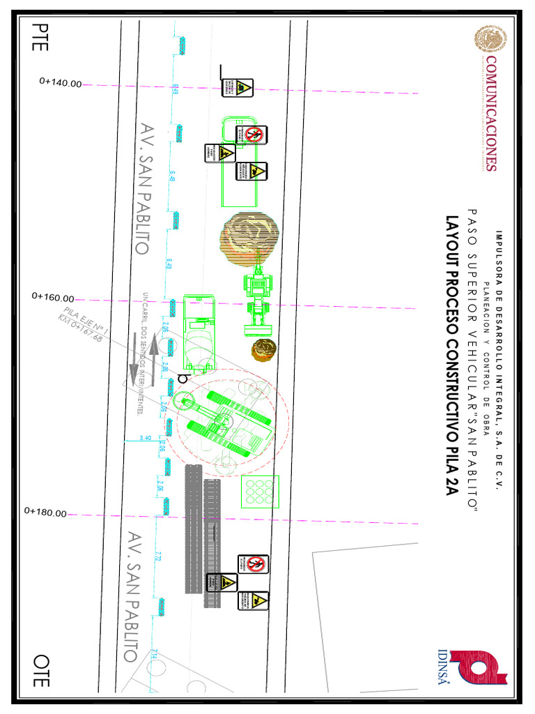 Layout Proceso Constructivo Pila 1B | PDF