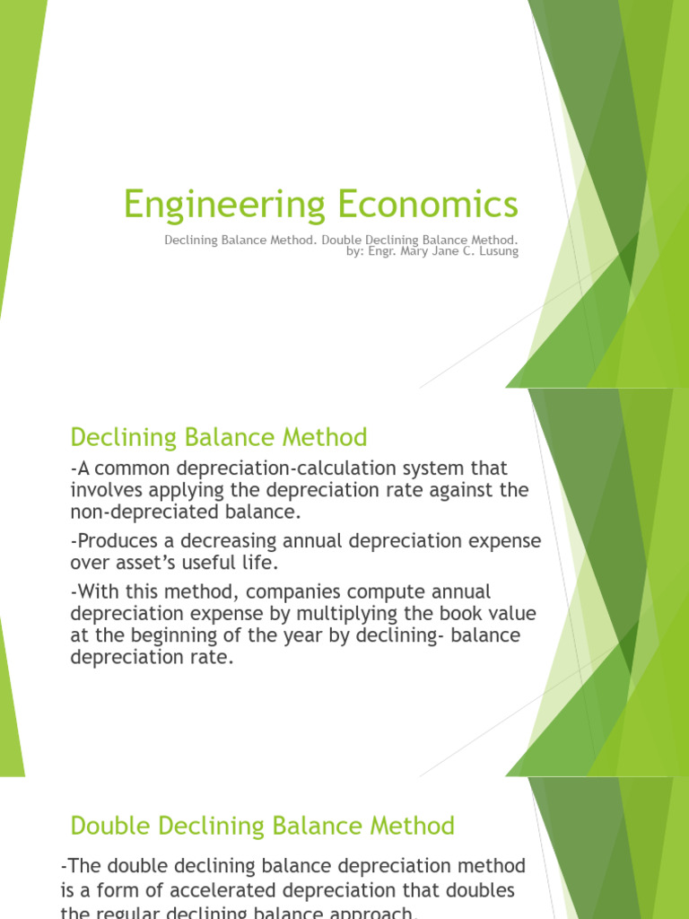 Module 11-Declining Balance Method and Double Declining Balance Method ...