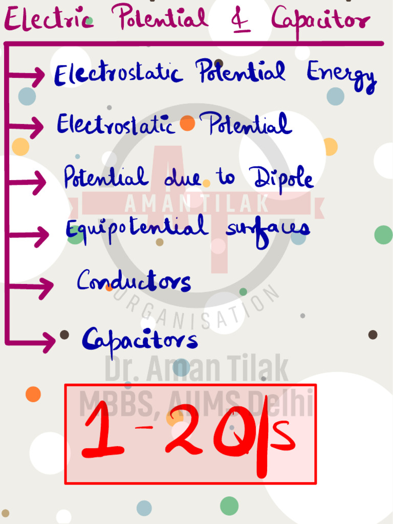 2 Electrostatic Potential and Capacitance | PDF | Electrostatics | Capacitor