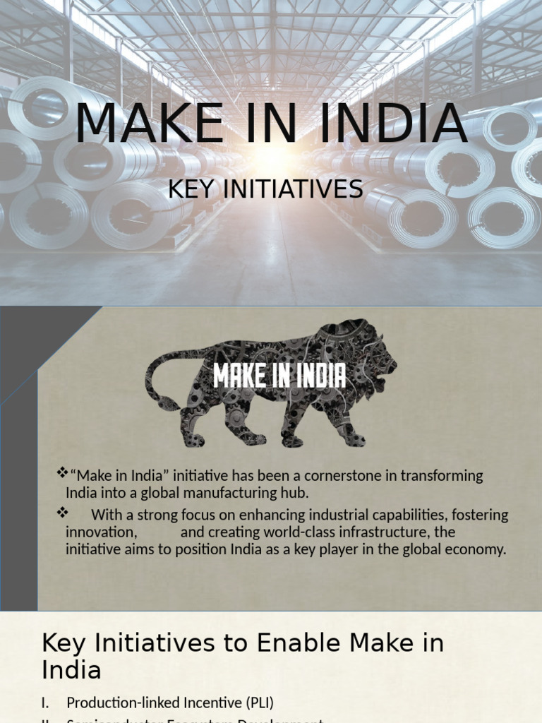 Make in India-Initiatives | PDF | Infrastructure | Taxes