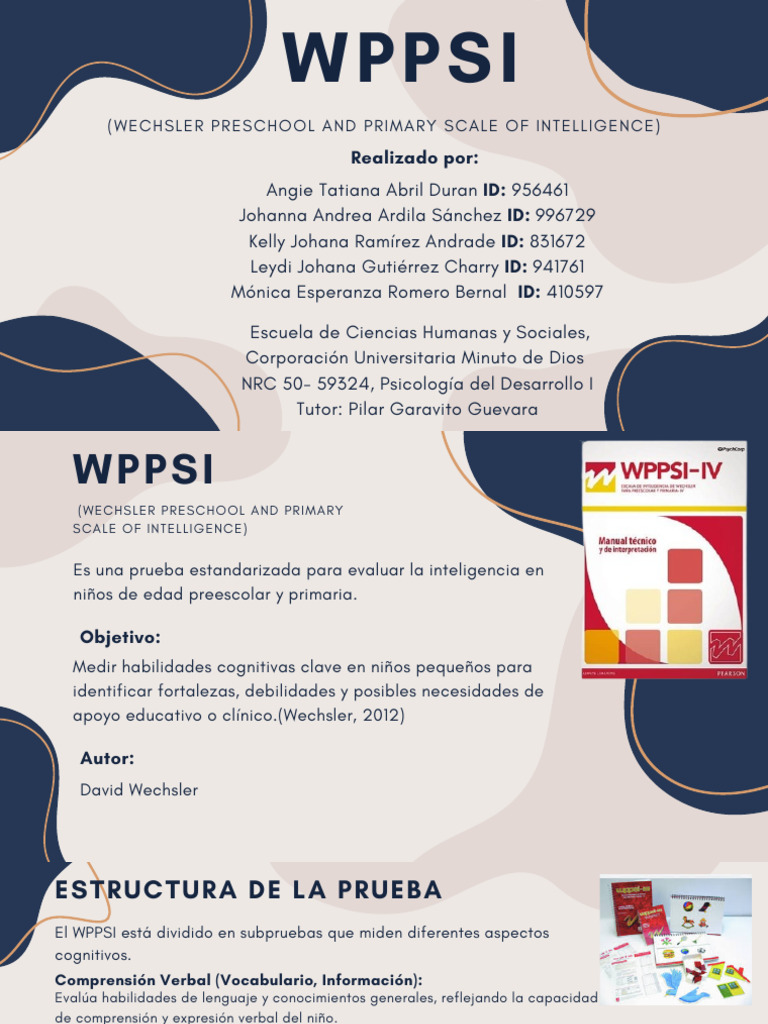 Copia de WPPSI - 20241106 - 173403 - 0000 | PDF | Escala de ...