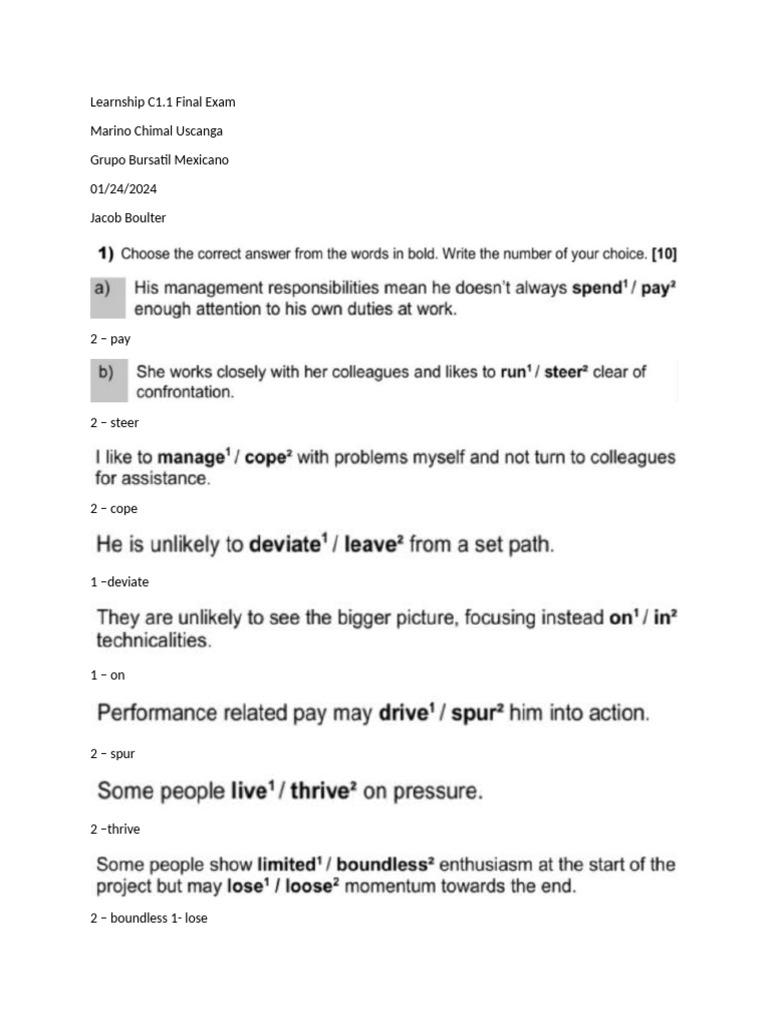 Learnship C1-1-Exam | PDF | Six Sigma | Creativity