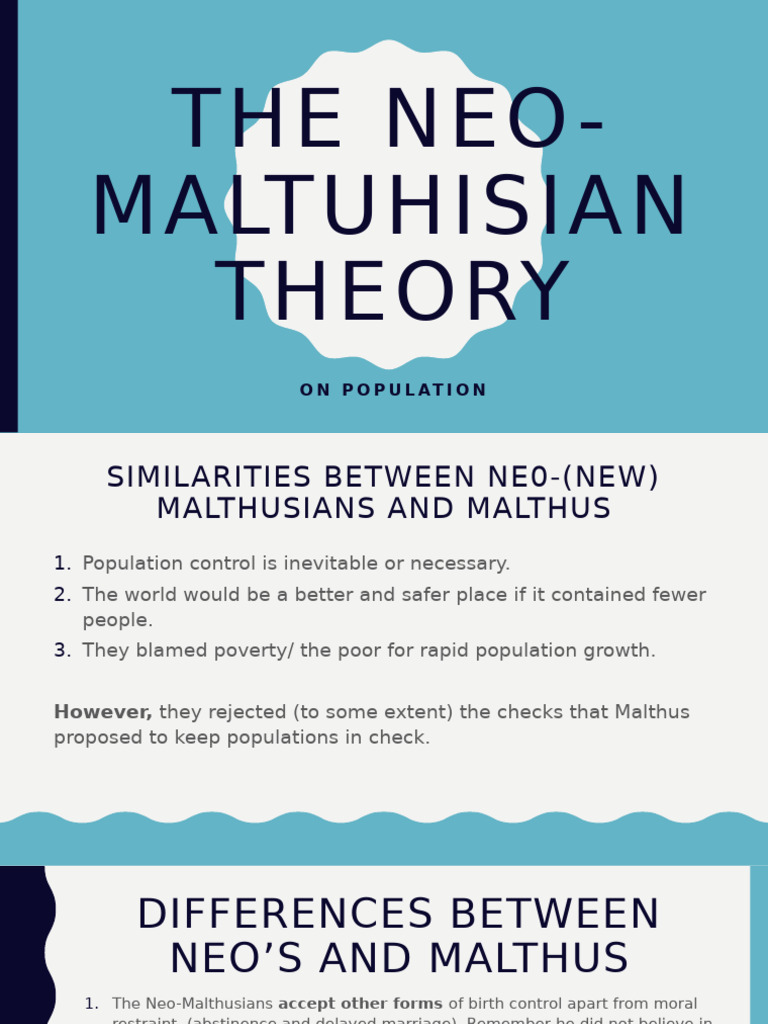 Neo Malthusians | PDF | Birth Control | Natural Environment