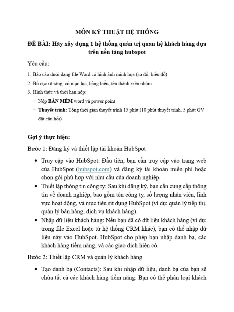 Mô T Bài Báo Cáo Gi A K - KTHT | PDF