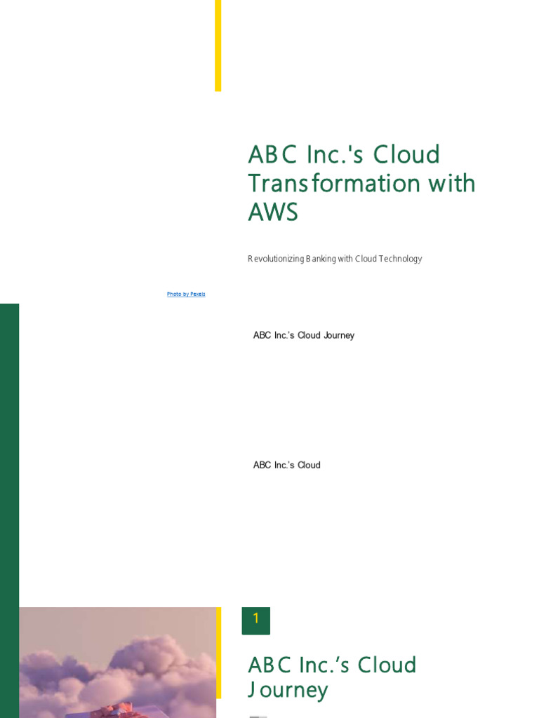 ABCIncs Cloud Transformationwith AWS78749 F 6 FF 3 Ab 2 DC 5 | PDF ...
