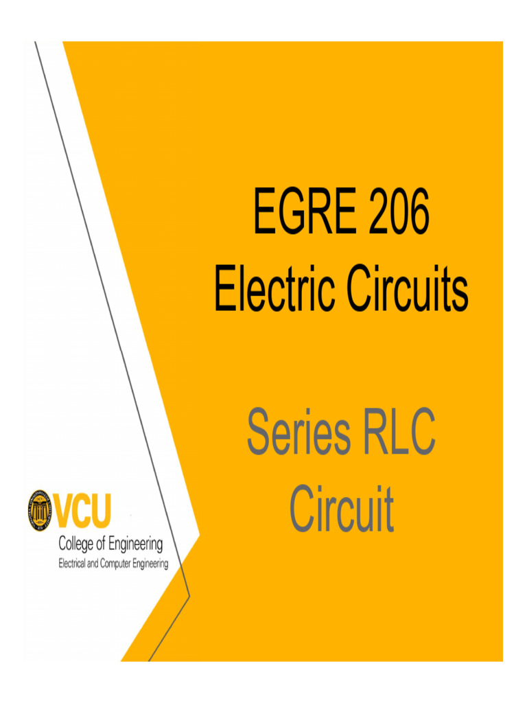 27 - Series RLC Circuit Analysis | PDF | Damping | Resonance