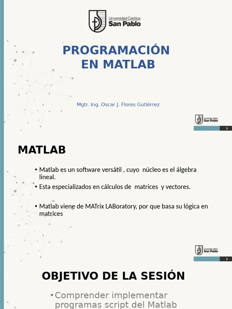 Programación en MATLAB: Scripts y Ejercicios | PDF | Matlab | Informática