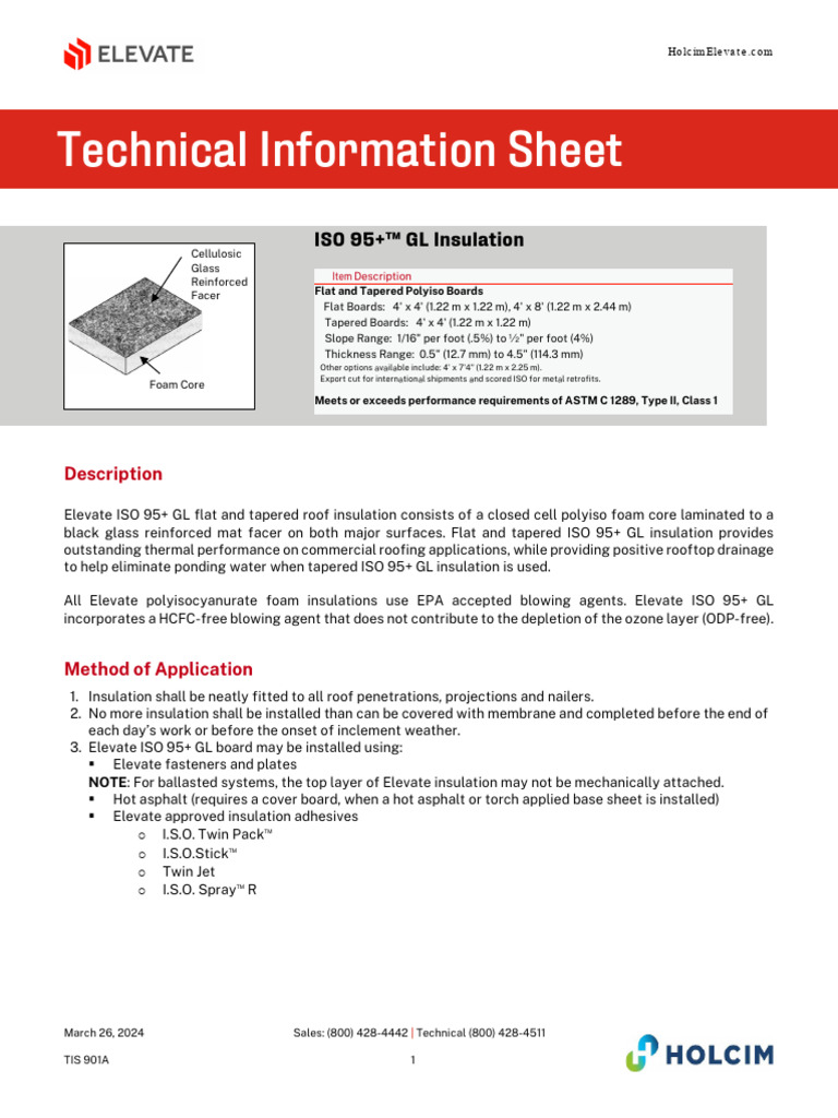 Iso 95+GL Insulation de 50mm | PDF | Roof | Thermal Insulation