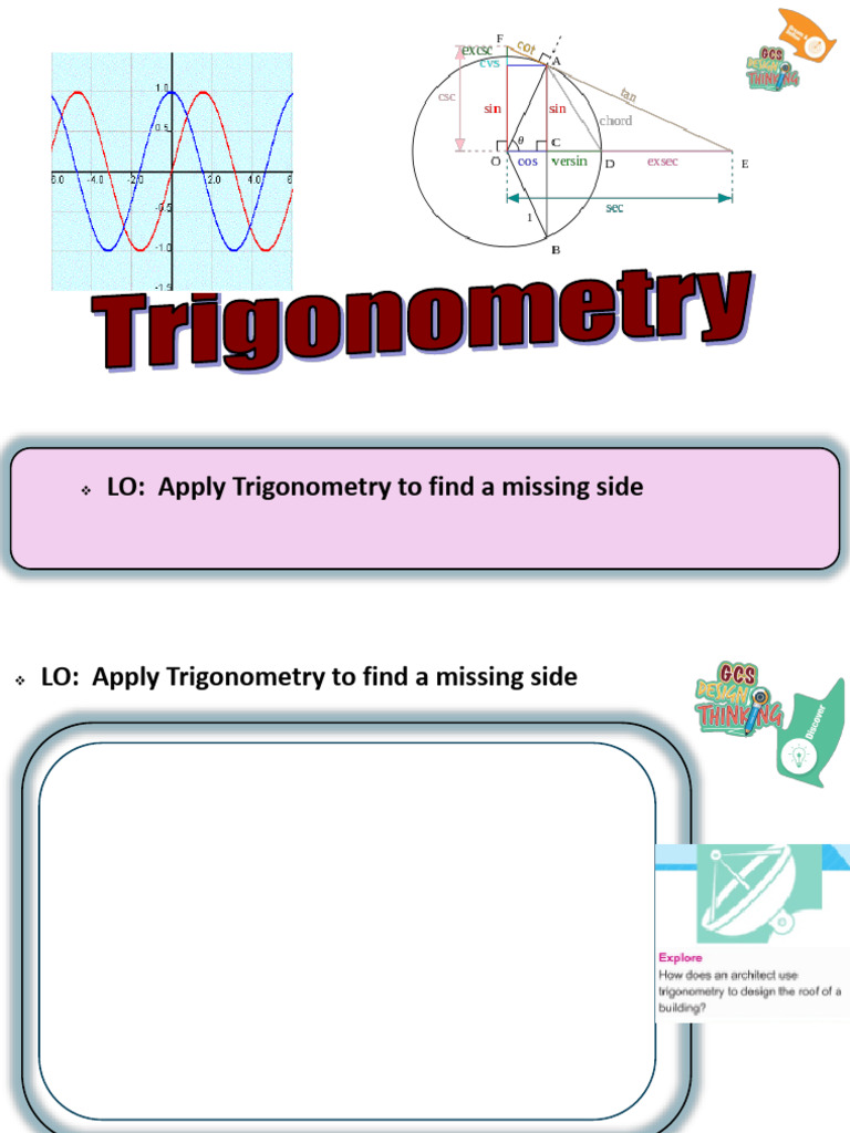 Year 9 Maths - Trigonometry - Finding Sides | PDF | Trigonometry | Triangle