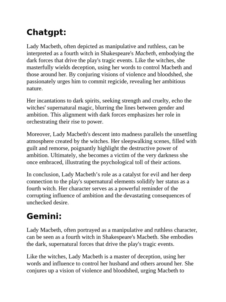 Macbeth Notes For Class 12 Isc | PDF | Macbeth | Witchcraft