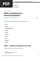 ABAP 7.40 Quick Reference - SAP Blogs | PDF | Control Flow | String (Computer Science)