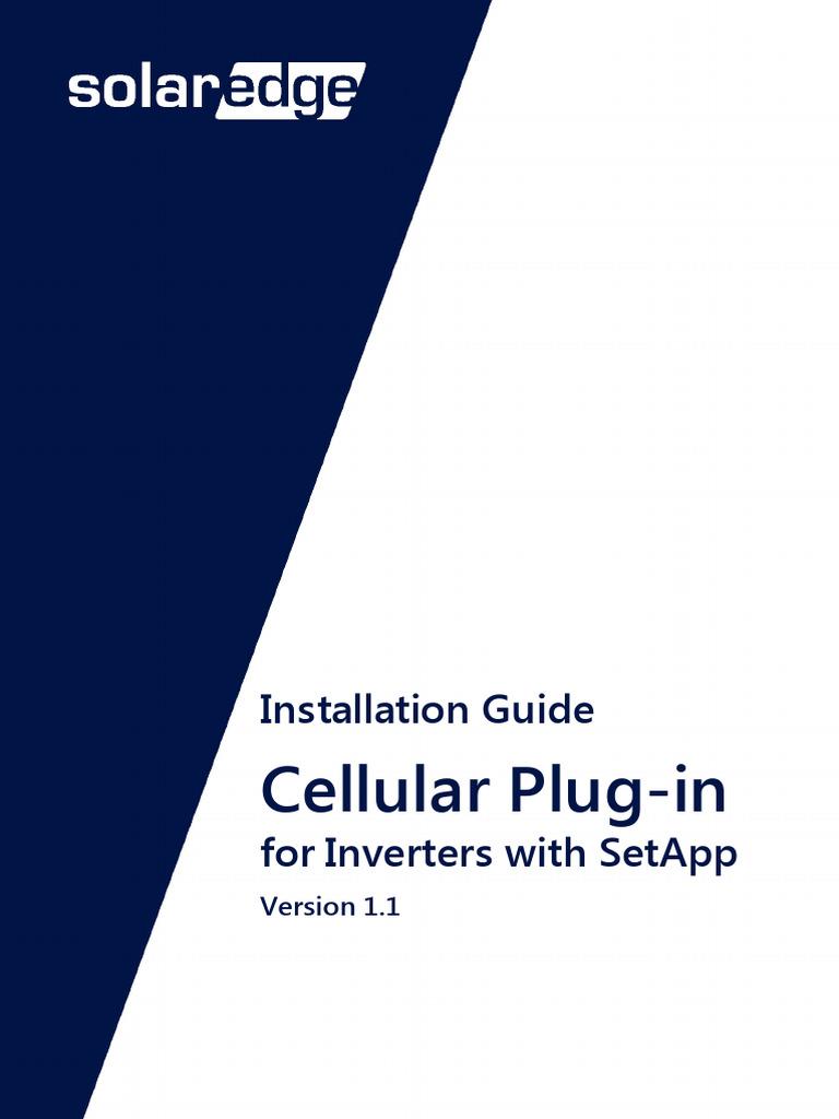 Cellular Plug in For Setapp Installation Guide | PDF | Cellular Network ...