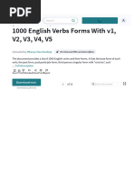 1000 English Verbs Forms | PDF | Verb