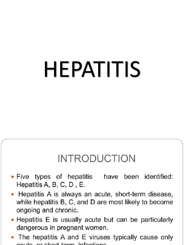 Hepatitis | PDF