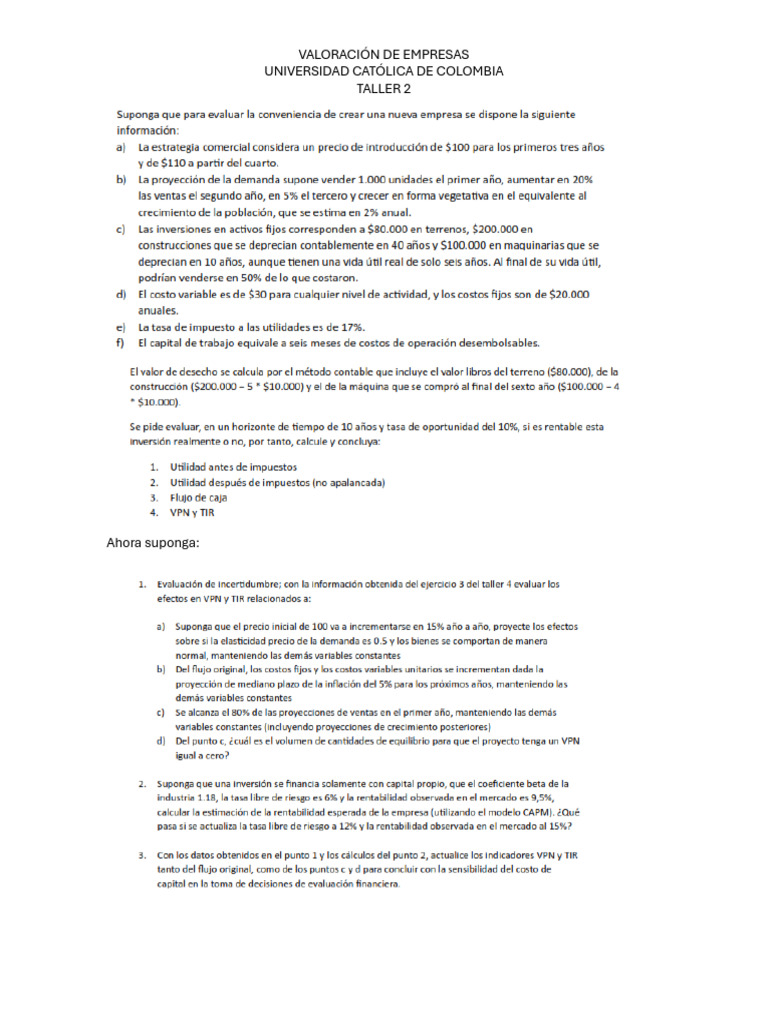 Taller 2 | PDF