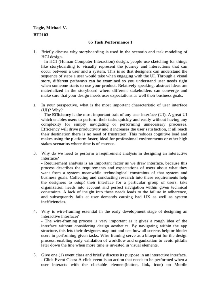 Tagle Michael TP Midterm | PDF | Human–Computer Interaction | User Interface