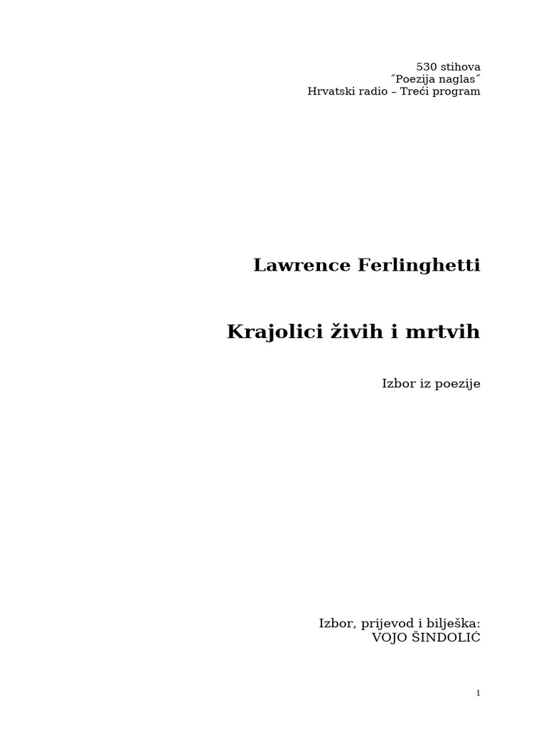 Lawrence Ferlinghetti | PDF