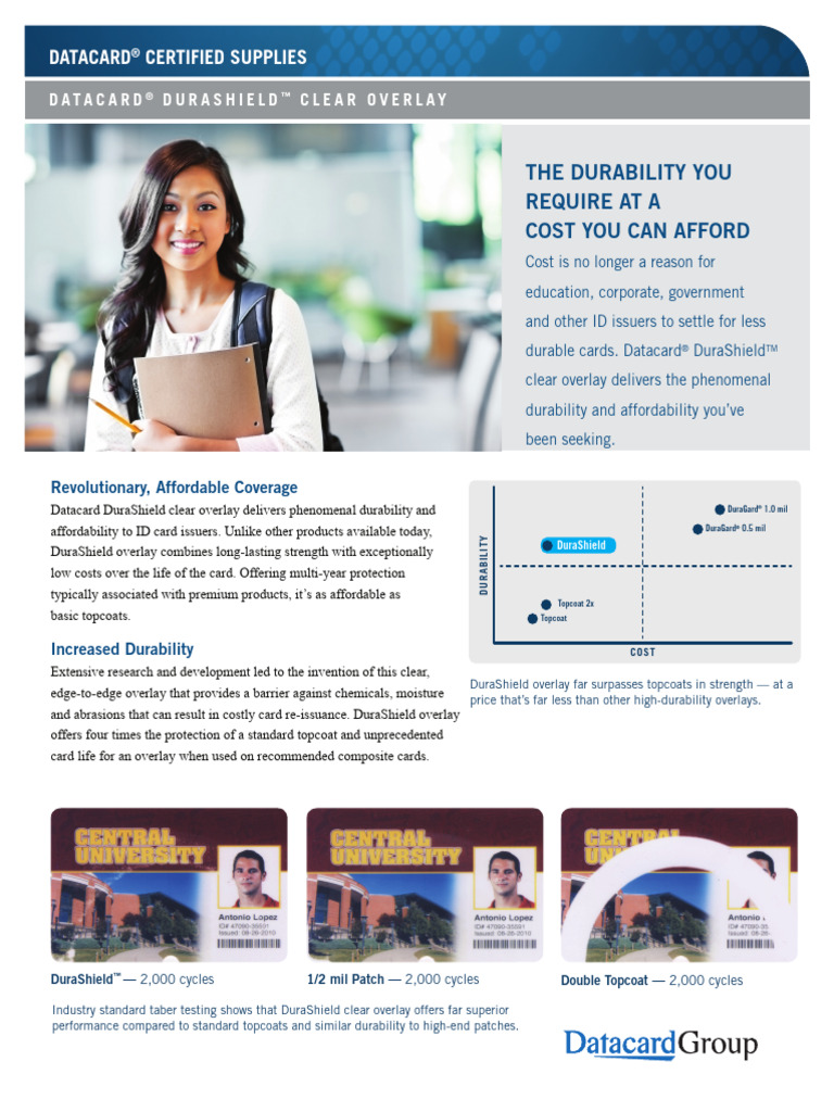Datacard Durashield Overlays | PDF | Printer (Computing)