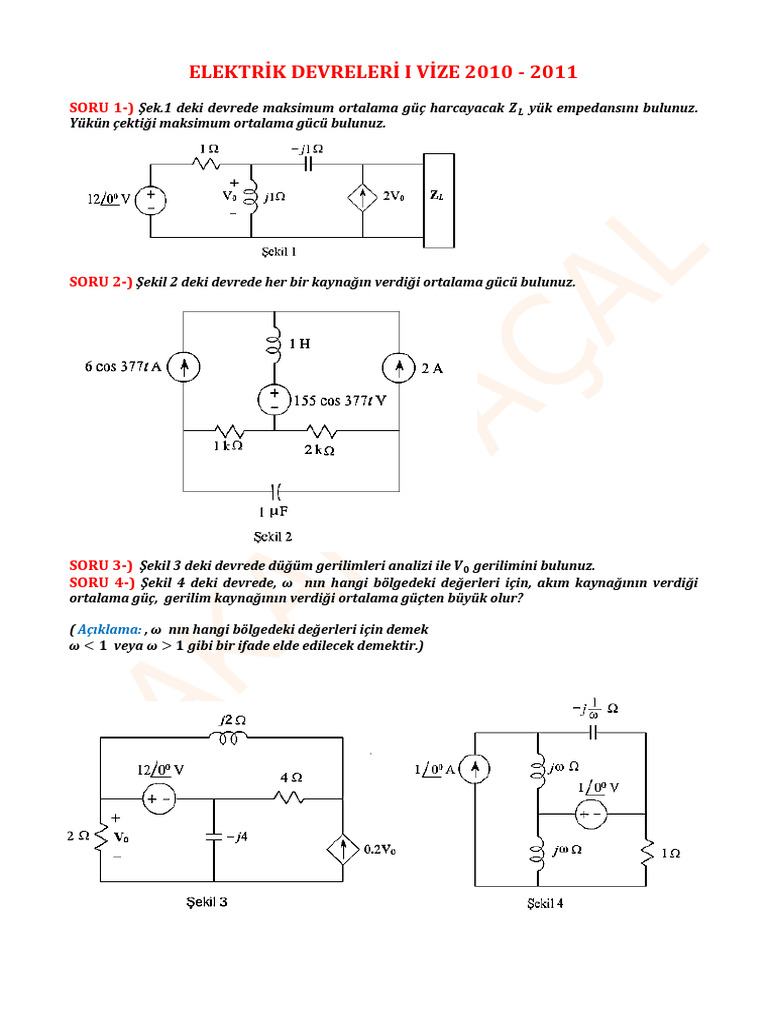 2010-2011 Devre I Vi̇ze | PDF