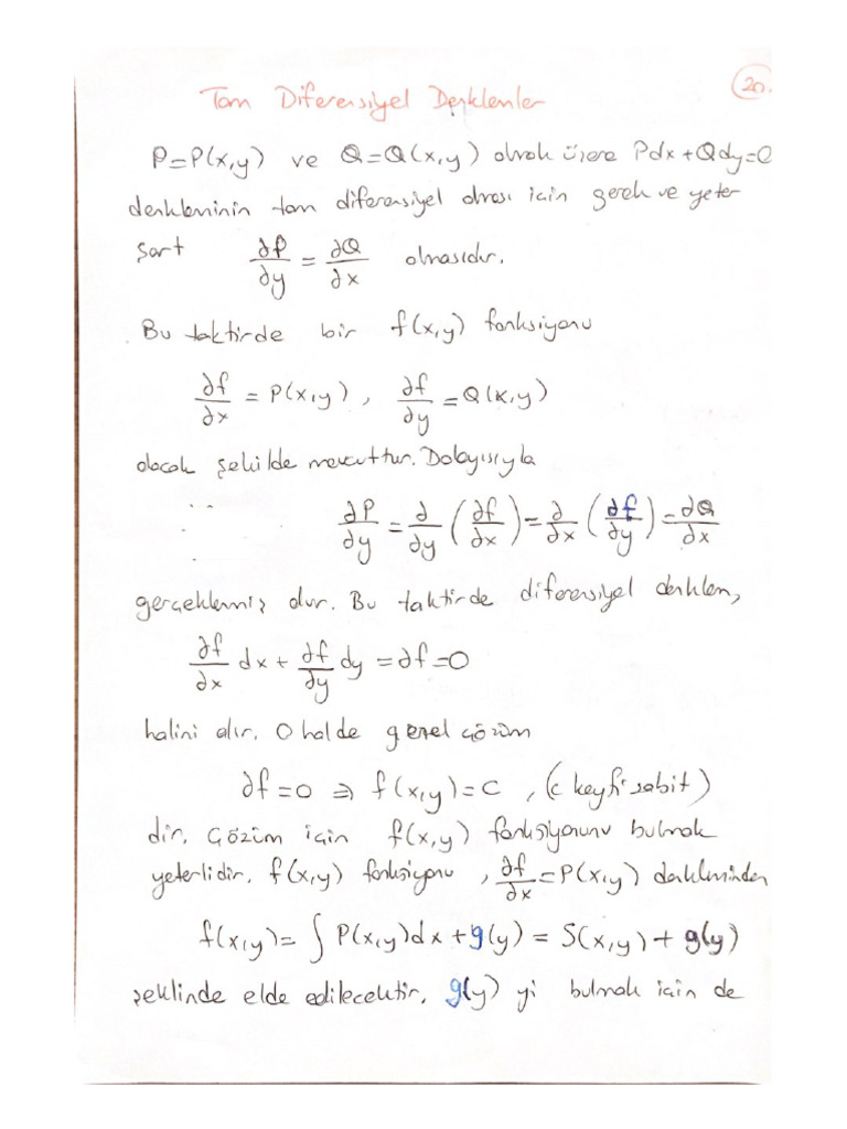 6 Bolum Tamdiferansiyel | PDF