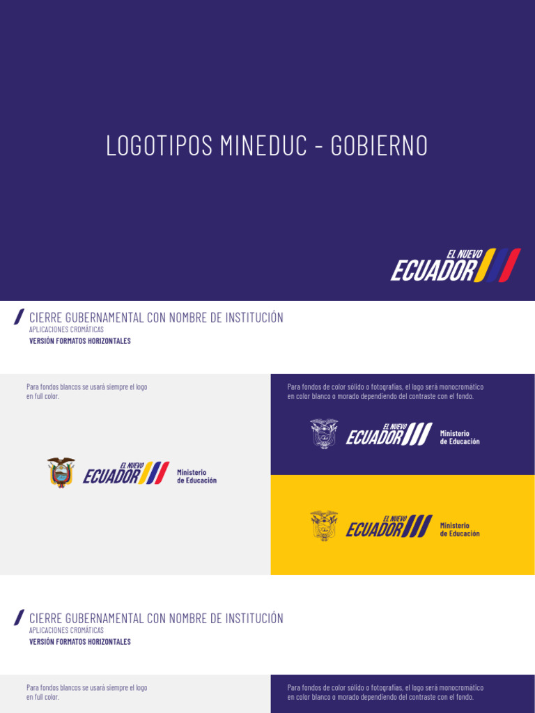 Logos Mineduc-Gobierno | PDF
