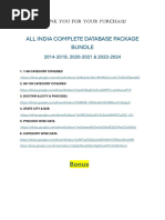 All India Complete Database Package Bundle | PDF