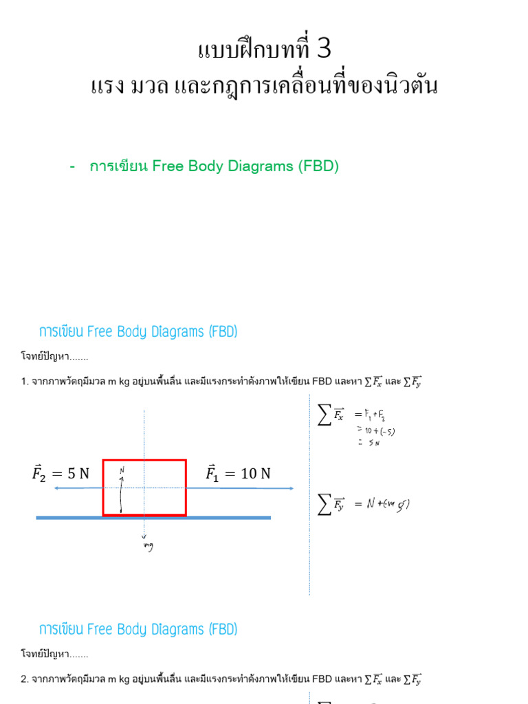 2 แบบฝึก-การเขียนFBD | PDF