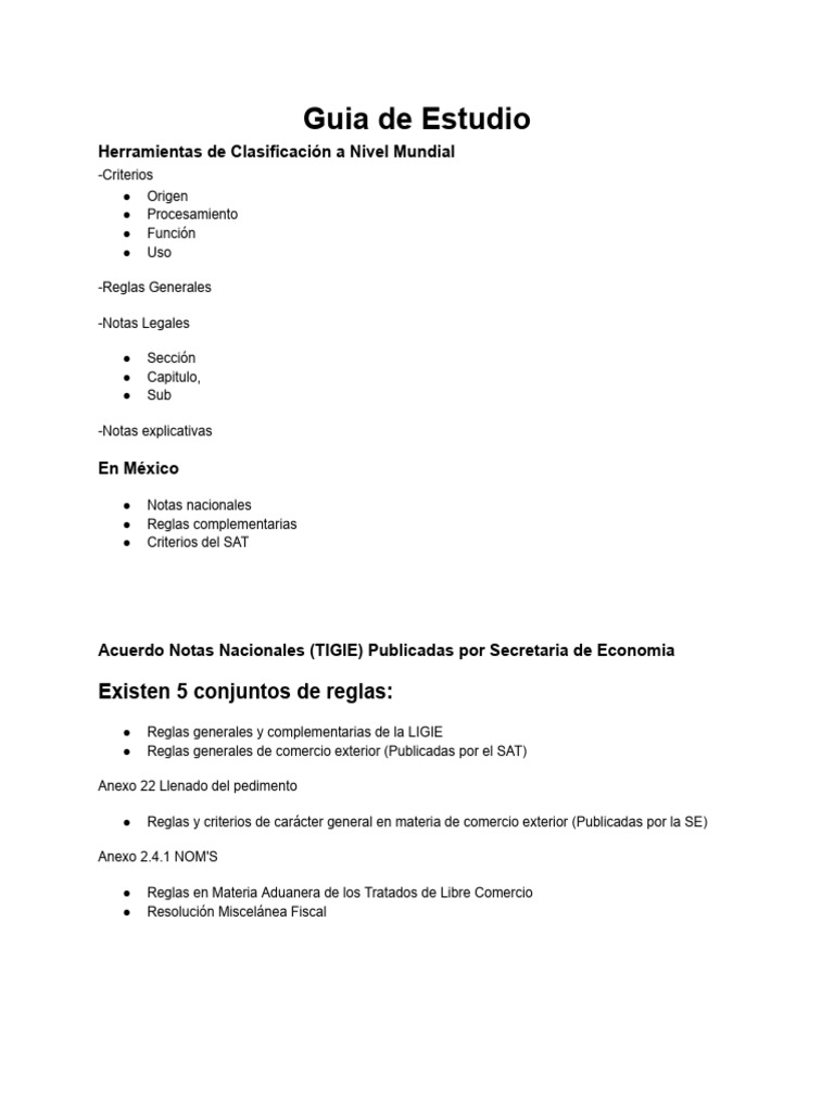 Guia de Estudio | PDF | Importar