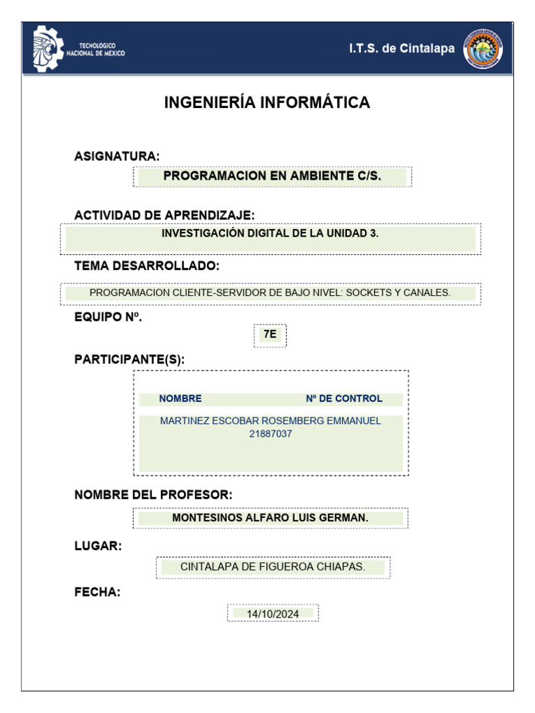 U3 - Programacion Ambiente Cliente-Servidor | PDF | Informática ...