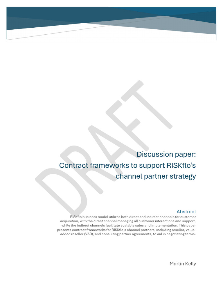 Contract Frameworks To Support | PDF | Indemnity | Breach Of Contract