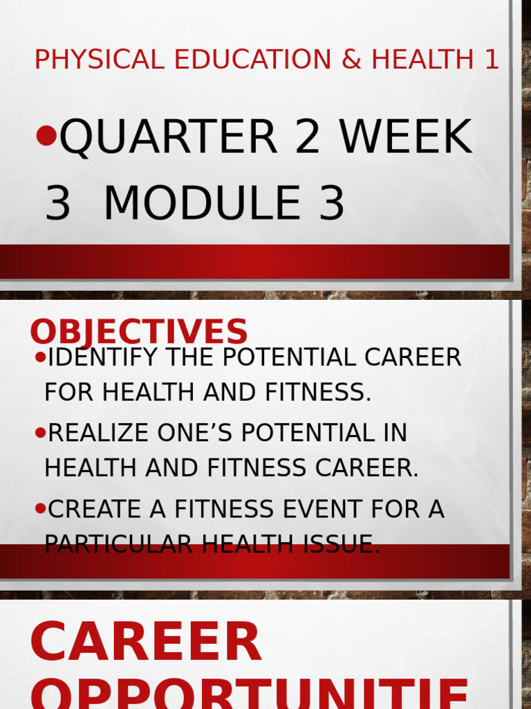 Pe 1 Module 1 2 | PDF