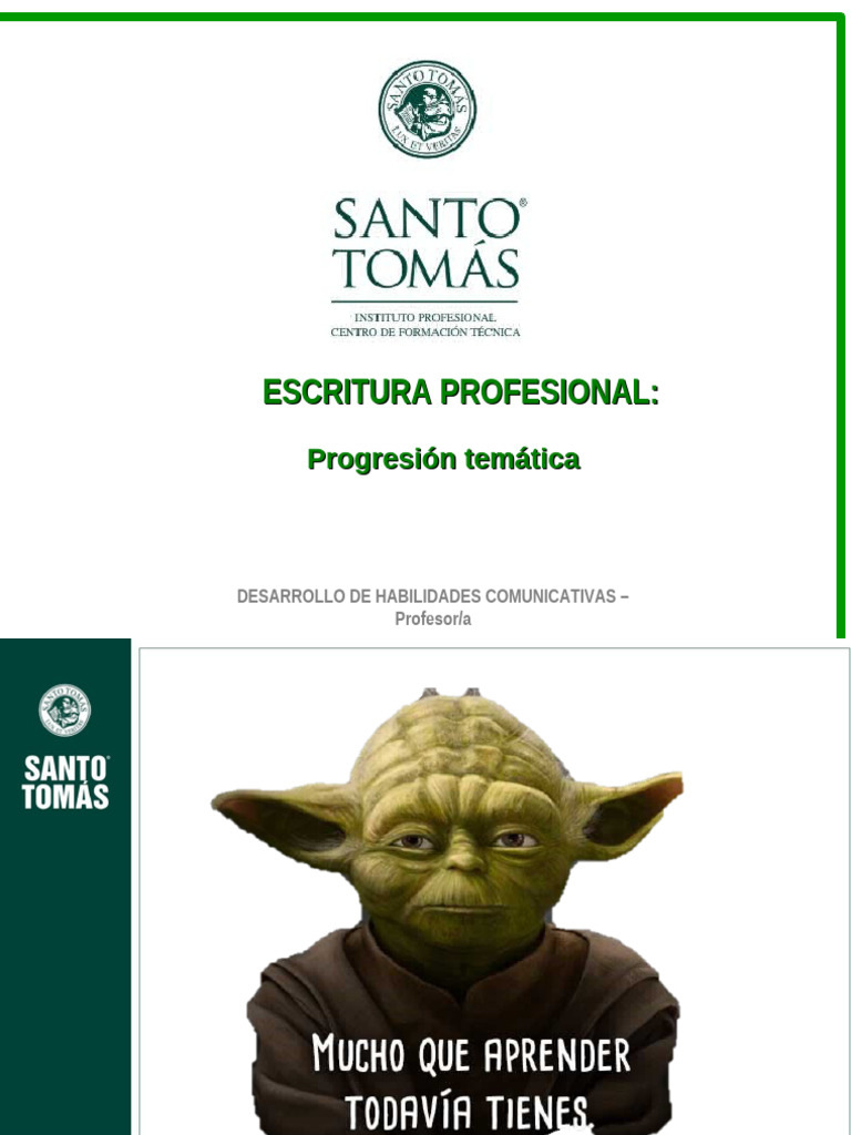 Clase Progresión Temática | PDF