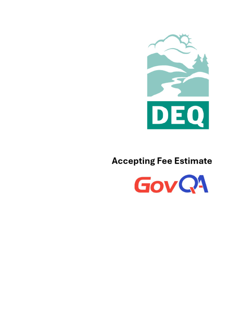 GovQA - Fee Estimate | PDF