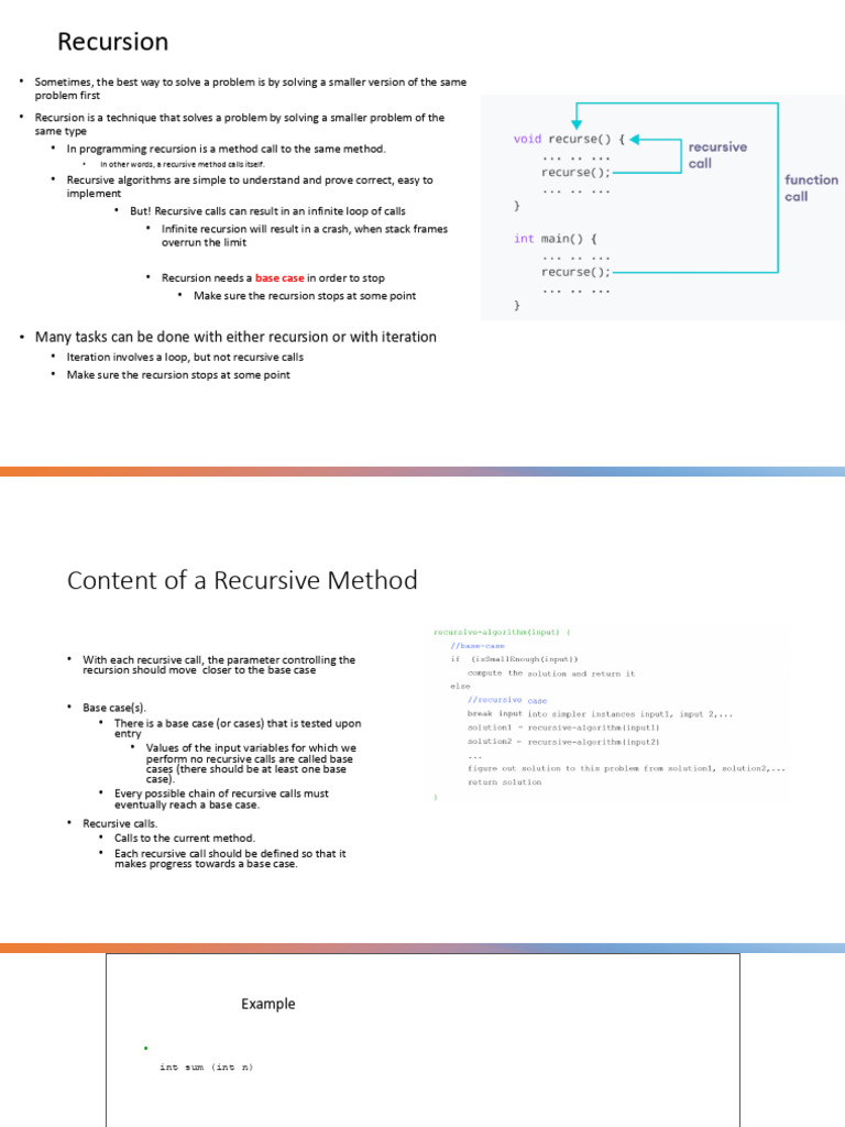Recursion (Autosaved) 1 | PDF | Recursion | Theory Of Computation Recursion (Autosaved) 1 | PDF | Recursion | Theory Of Computation