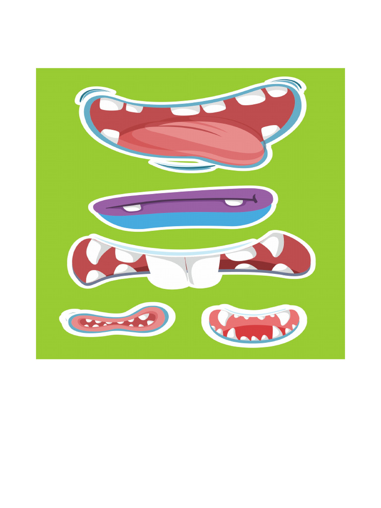 Printable Monster Mouth Cutouts For Kids 59678.Jpg | PDF