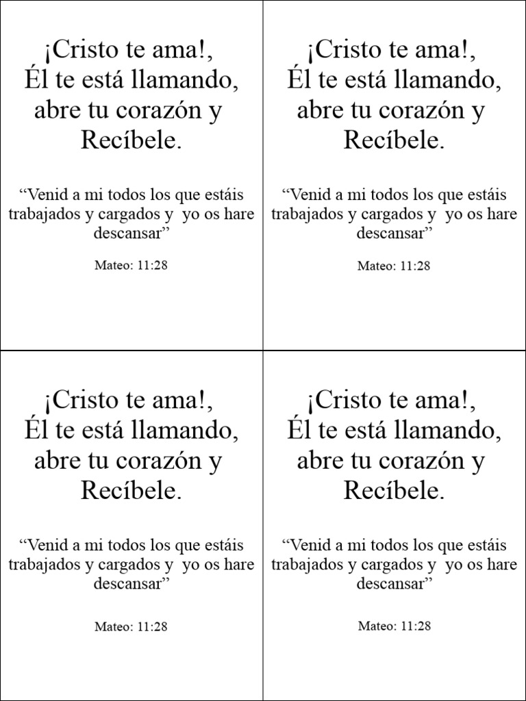 Folleto De Evangelismo Cristo Te Llama Pdf