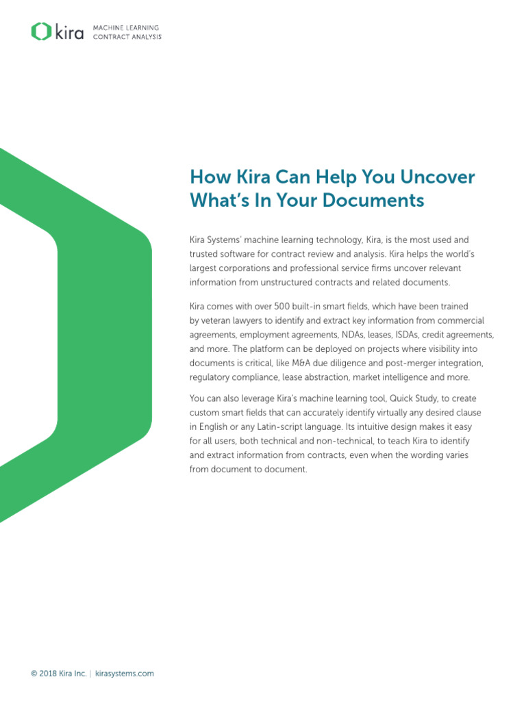 Kira - General Use Cases | PDF | Computing