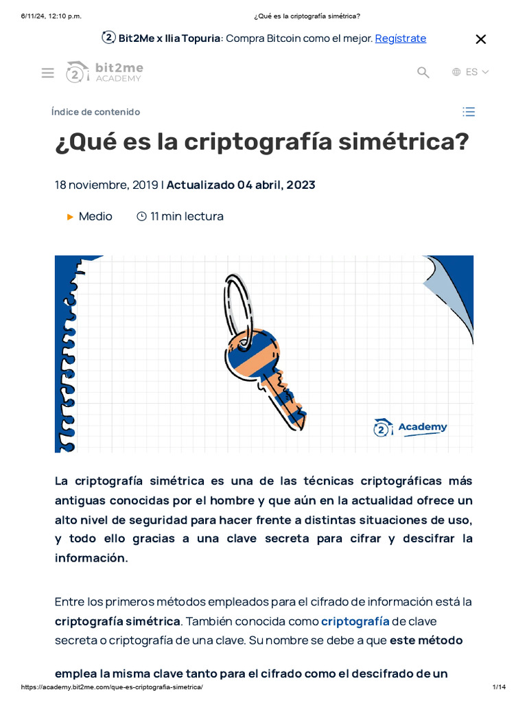 ¿Qué Es La Criptografía Simétrica | PDF | Clave (criptografía ...