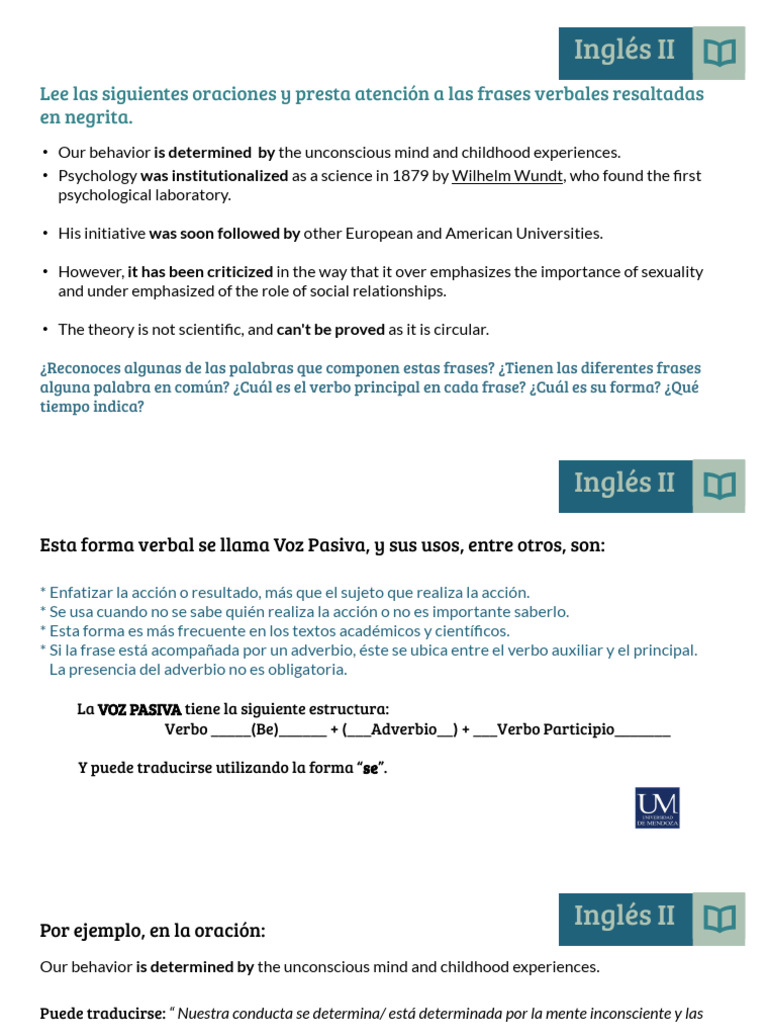 Guia 2 - Passive Voice | PDF | Sintaxis | Relaciones sintácticas