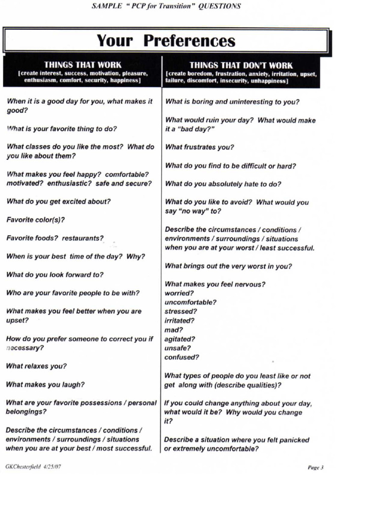 Preferences | PDF