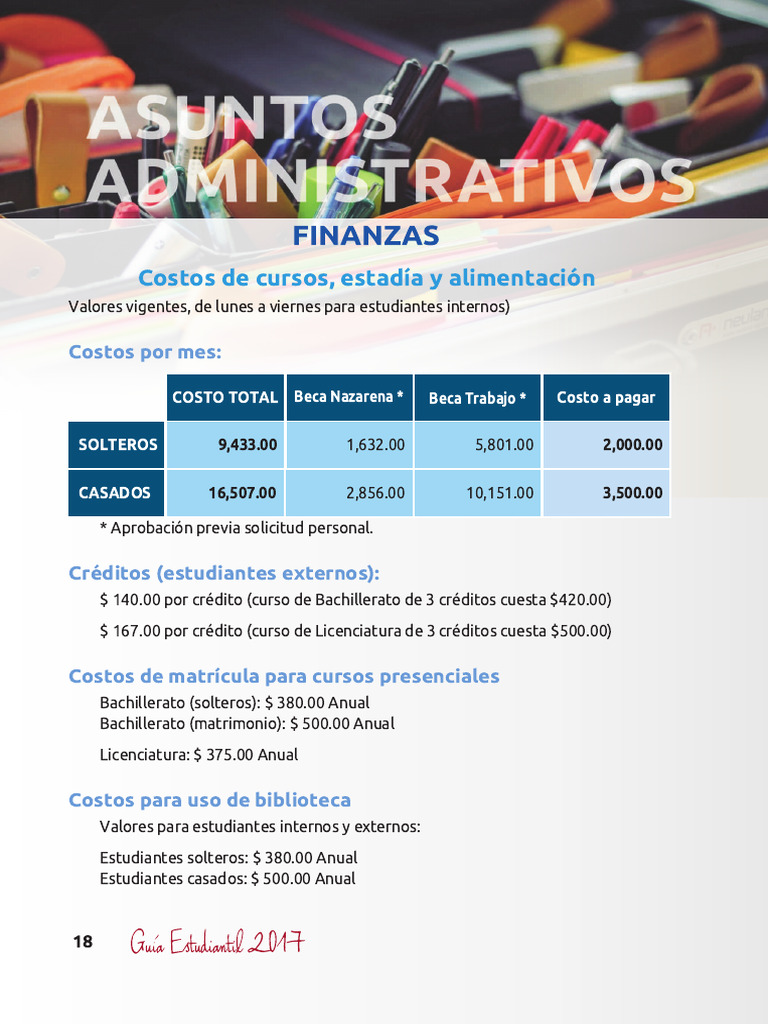 GE 2017 Finanzas | PDF | Costo de la vida