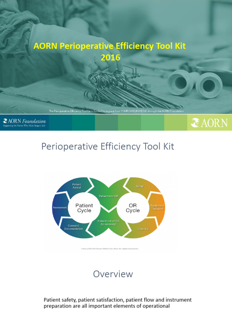 AORN Perioperative Efficiency Tool Kit Webinar | PDF | Surgery ...