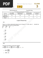 Silverzone Olympiad Sample Question and Answer Sheet | PDF