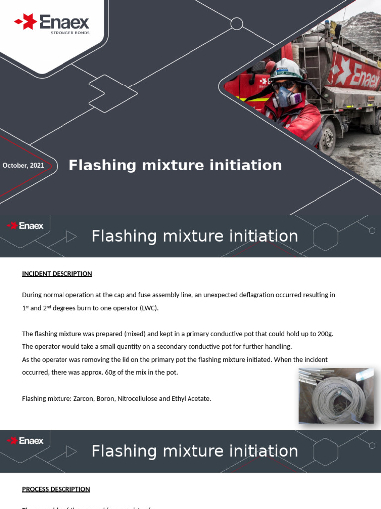 Flashing Mixture Initiation | PDF