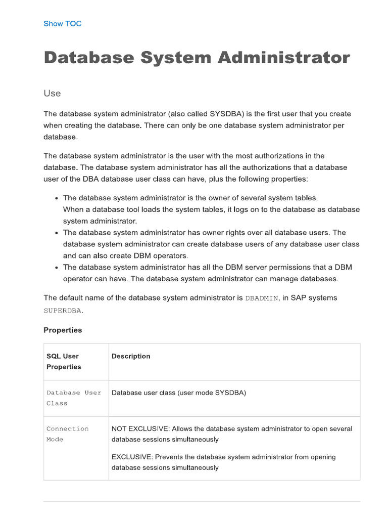 Database System Administrator | PDF Database System Administrator | PDF