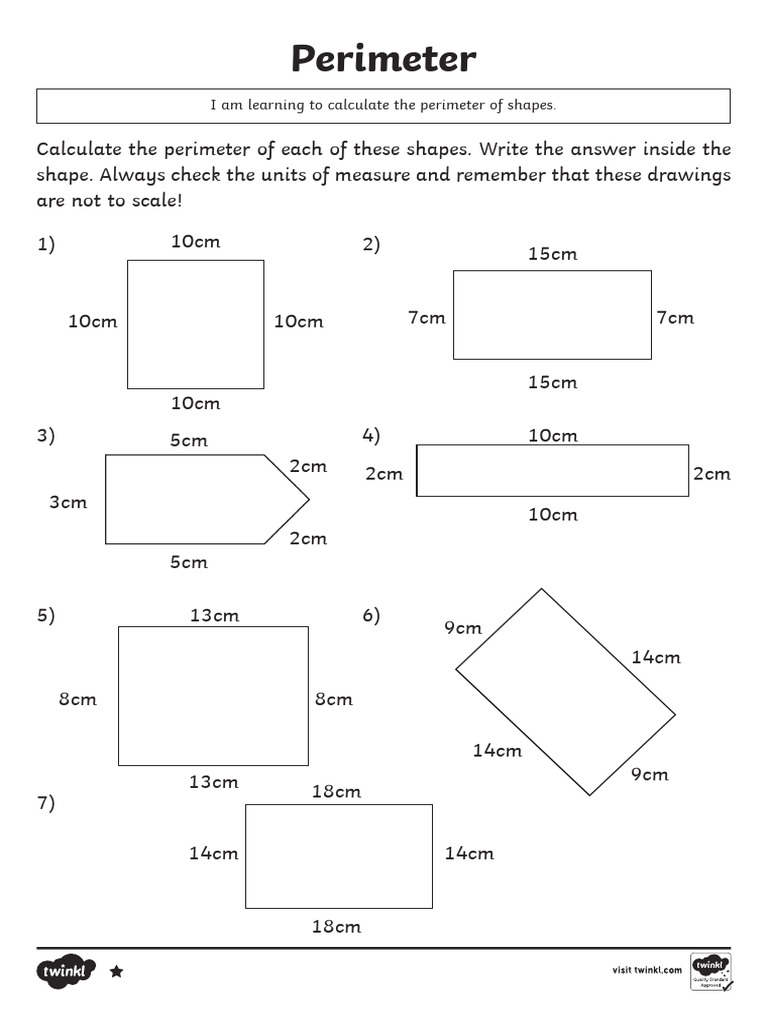 Cfe N 156 Perimeter Differentiated Activity Sheets English Ver 4 | PDF ...