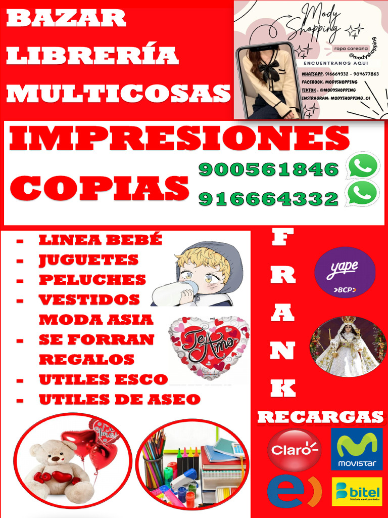 Letreros para Bazar y Librería | PDF | Poesía