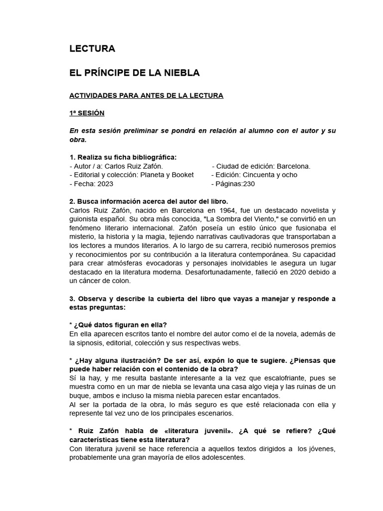 El Príncipe de La Niebla | PDF | Militar | Narración