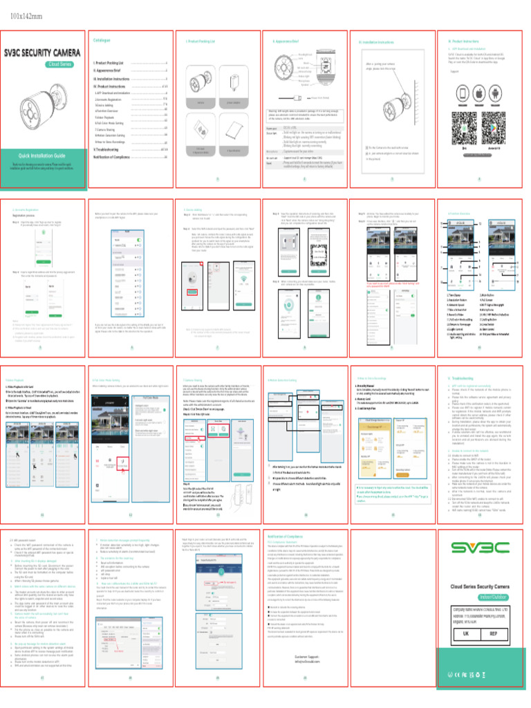 SV3C Cloud Series English User Manual - C18 | PDF | Wi Fi | Mobile App