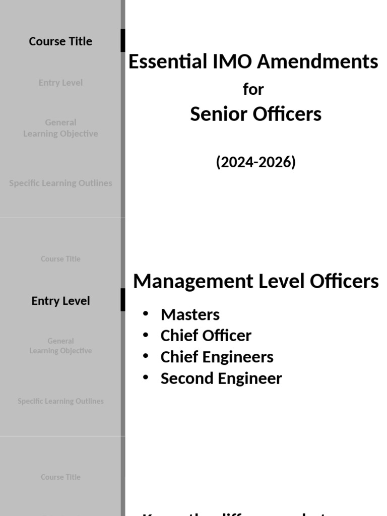 Essential Amendments To IMO Conventions | PDF | Watercraft | Ships